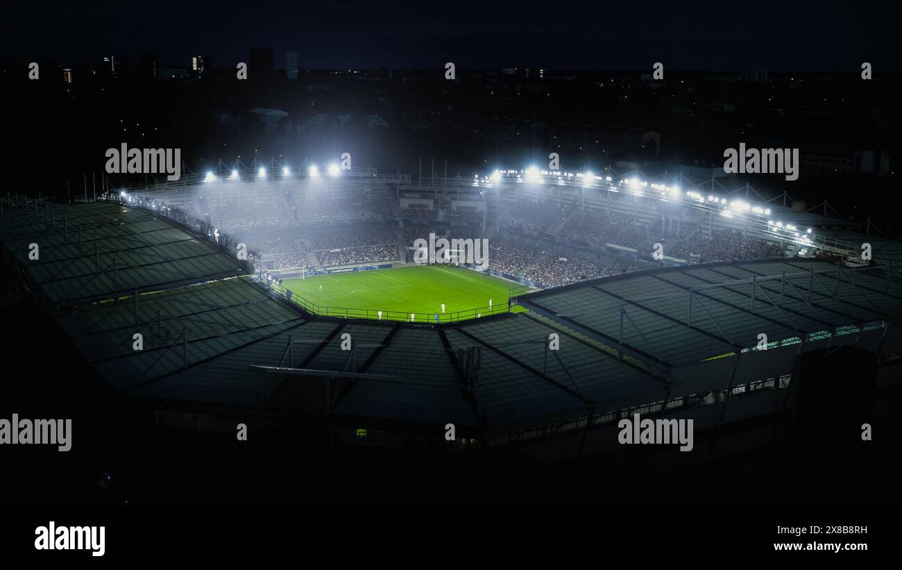 Aerial football overhead shot hi-res stock photography and images - Alamy