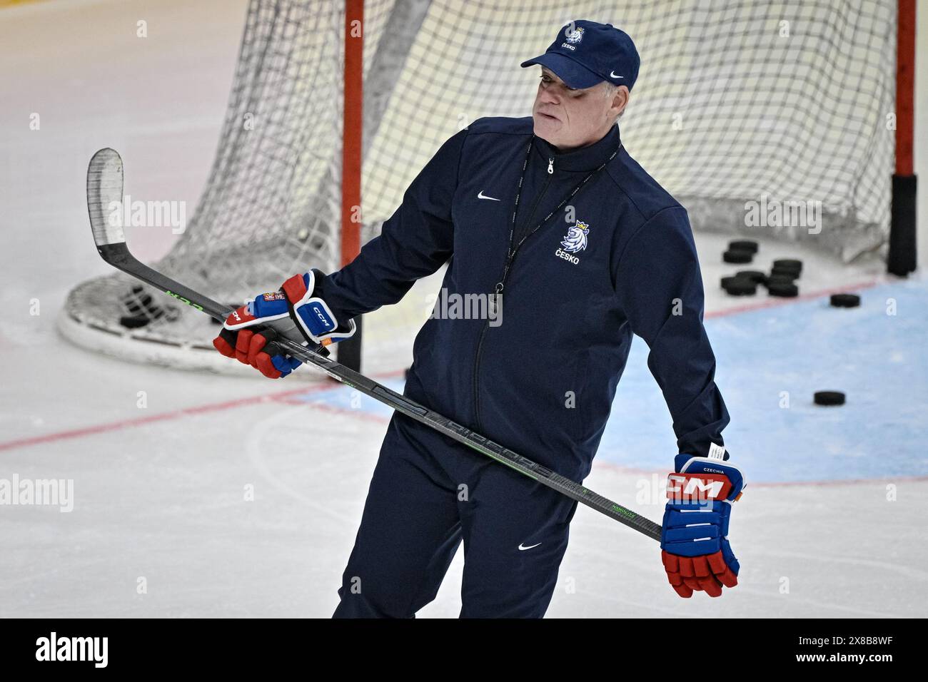 Prague, Czech Republic. 24th May, 2024. Head coach Radim Rulik attends ...