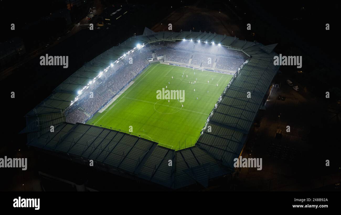 Aerial establishing shot whole stadium hi-res stock photography and ...