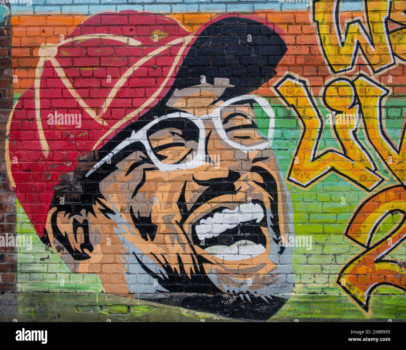 Jurgen Klopp painted onto the side of buildings and walls in Liverpool ...