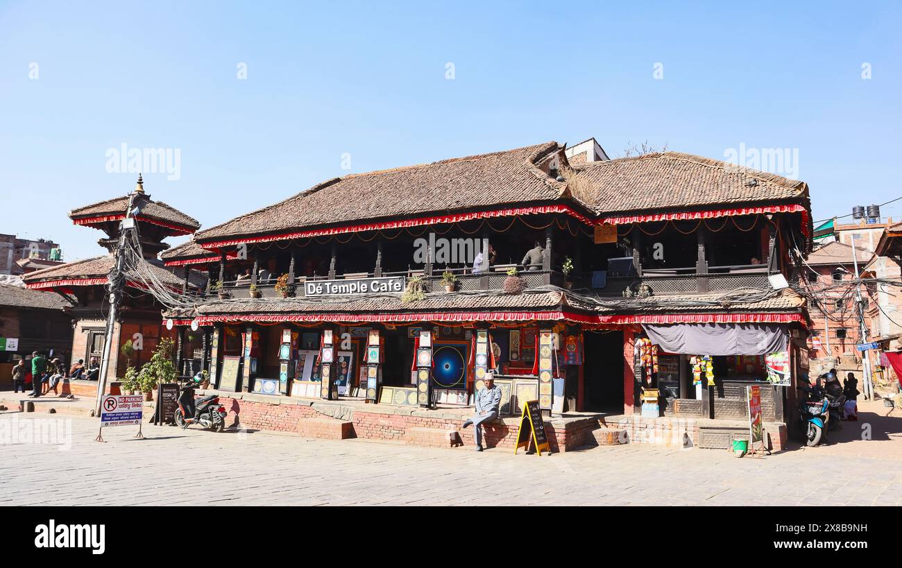 NEPAL, KATHMANDU, BHAKTAPUR, December 2023, Tourist at Architecture of ...