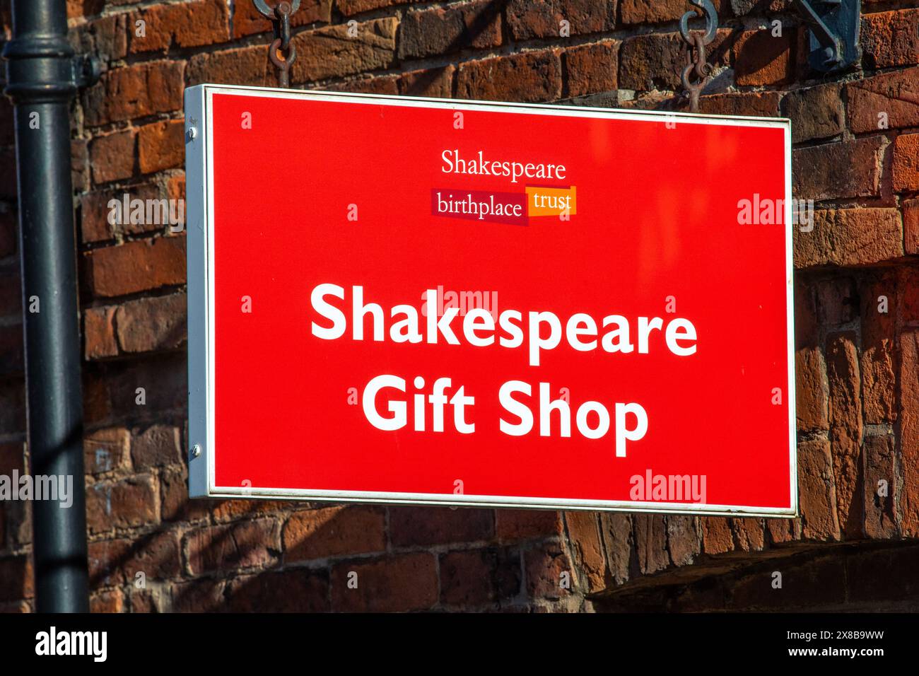 Stratford-Upon-Avon, UK - February 12th 2024: Sign above the entrance ...