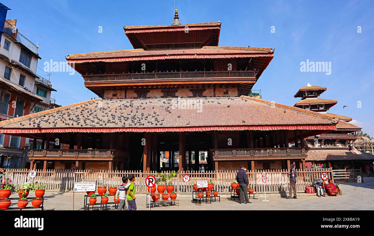 NEPAL, KATHMANDU, December 2023, Tourist at Kasthamandapa 17th Century ...