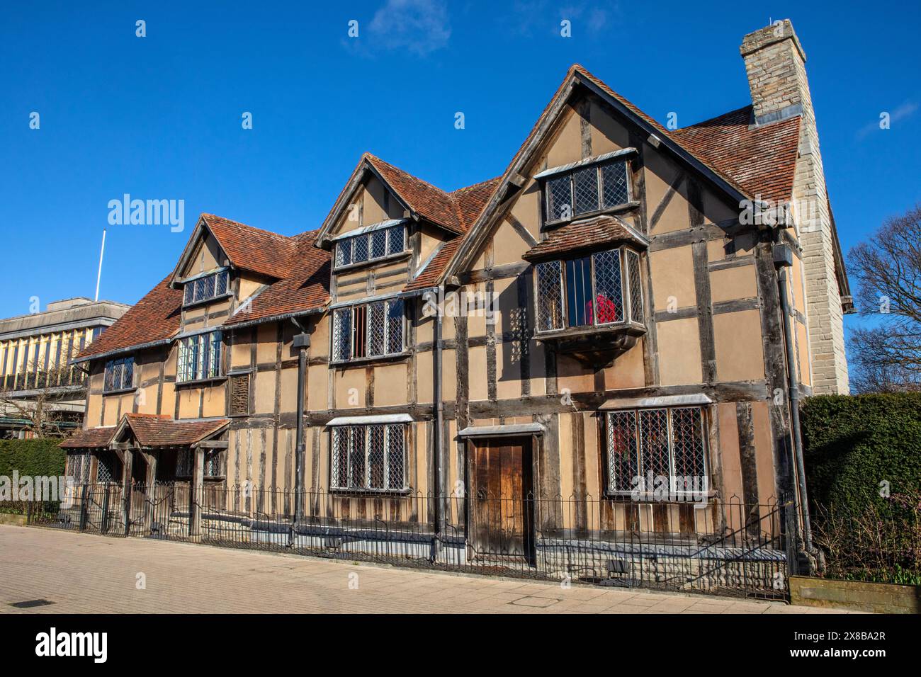 The birthplace of famous playwright William Shakespeare, located on ...