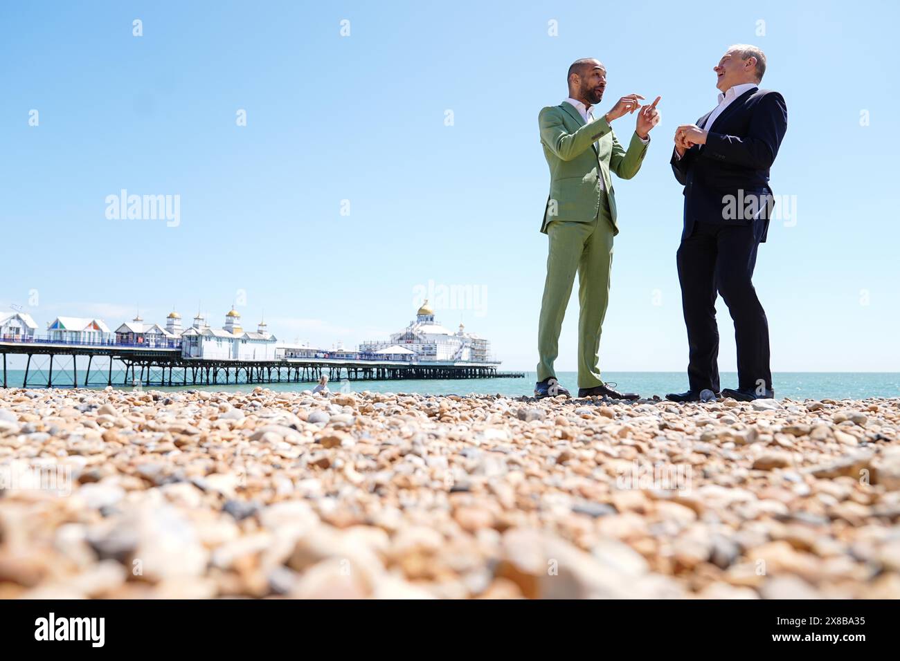 Liberal Democrat leader Sir Ed Davey (right) with Lib Dem candidate for ...