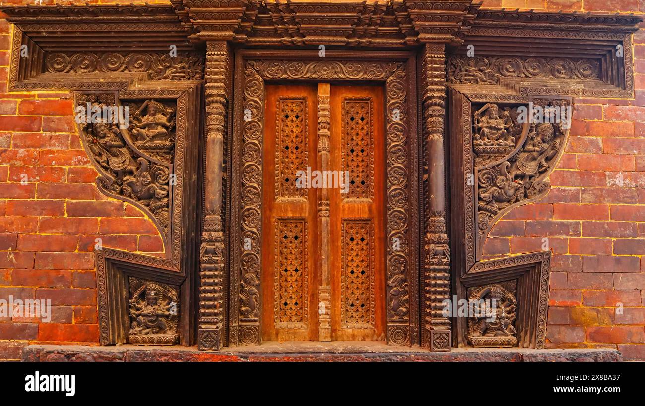 Wooden Carving Details of Ornaments on Jagannath Temple, Kathmandu ...