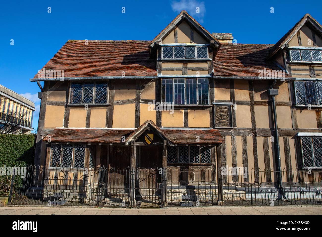 The birthplace of famous playwright William Shakespeare, located on ...