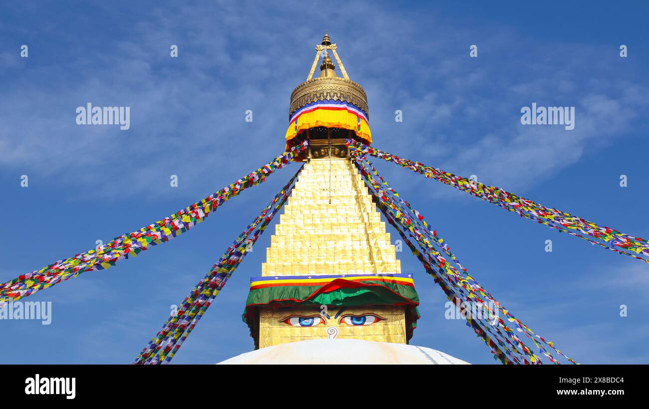 View of Boudhanath Stupa, Biggest Stupa in World, Kathmandu, Nepal ...