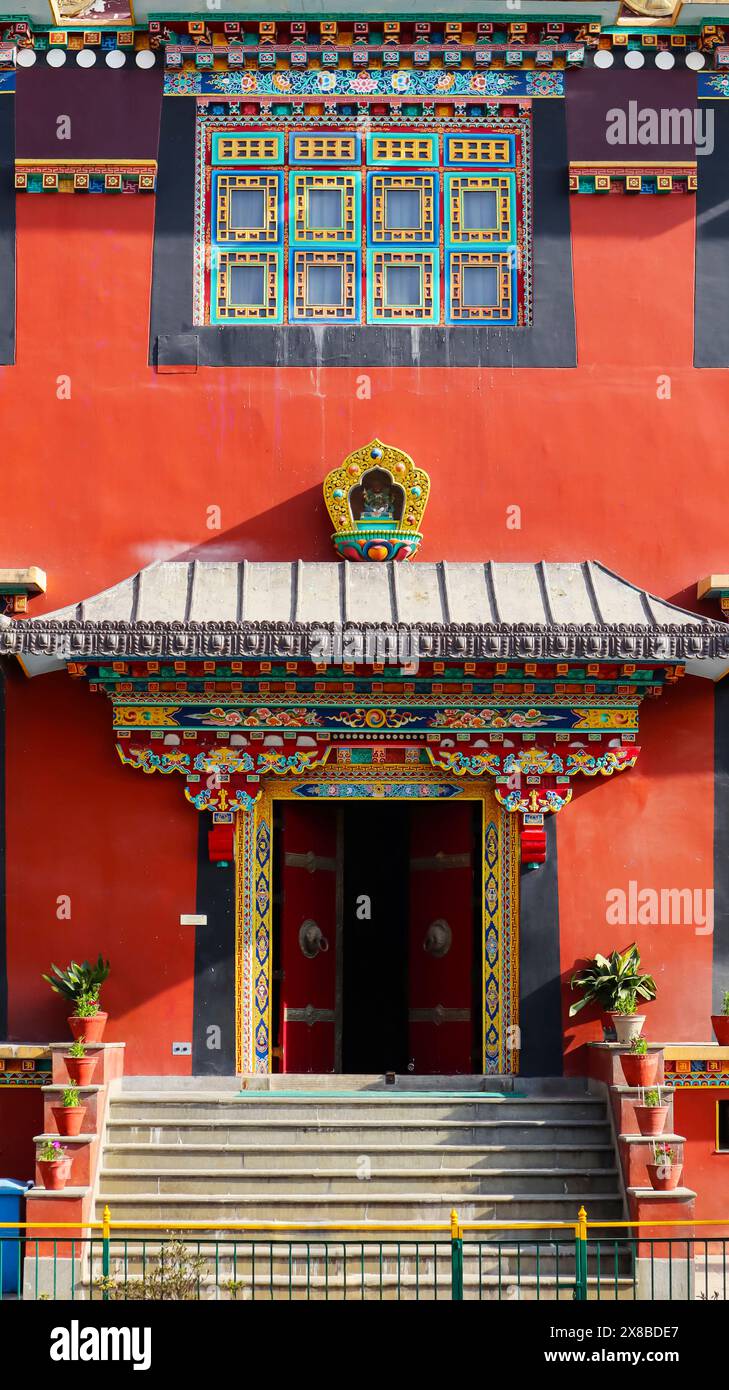 Side Entrance of Shechen Monastery, Kathmandu, Nepal Stock Photo - Alamy