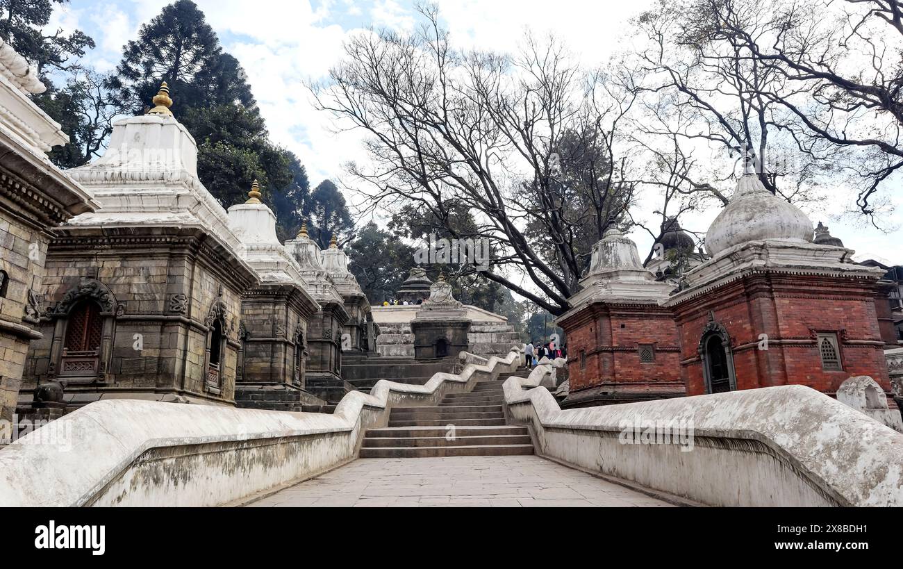 NEPAL, KATHMANDU, December 2023, Tourist at Pashupatinath Temple ...
