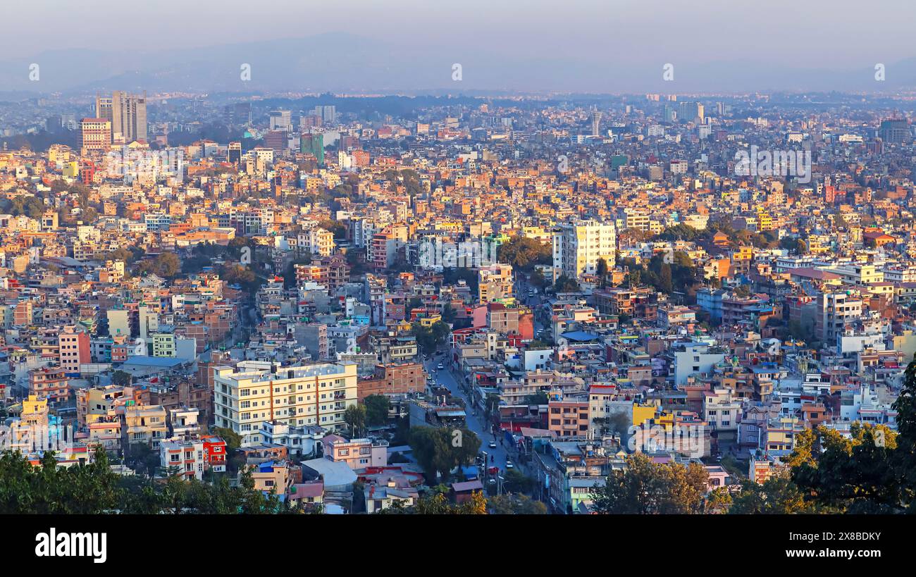 Cityscape of Kathmandu City From Swayambhu Mahachaitya, Kathmandu ...