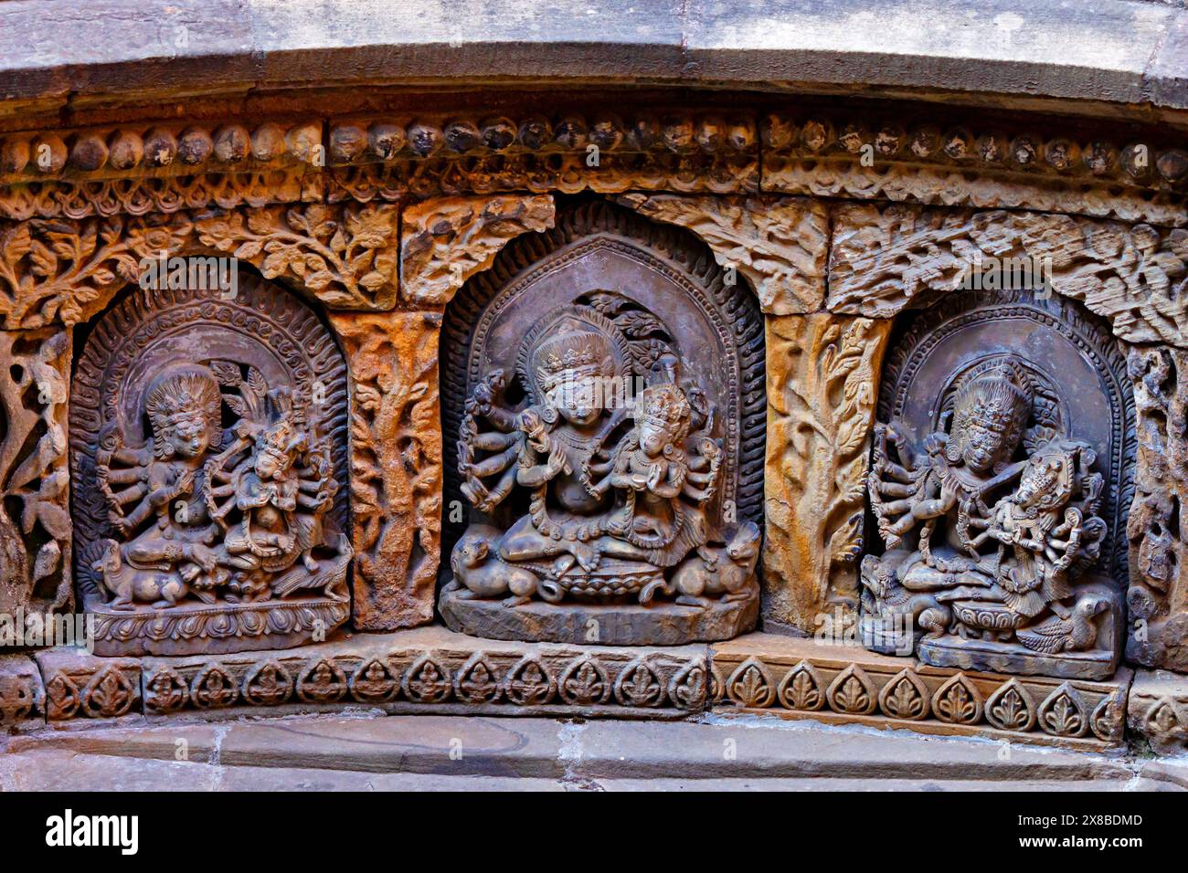 Idols of Ashta Matrikas on Tusha Hiti Step was commissioned in 1647 by ...