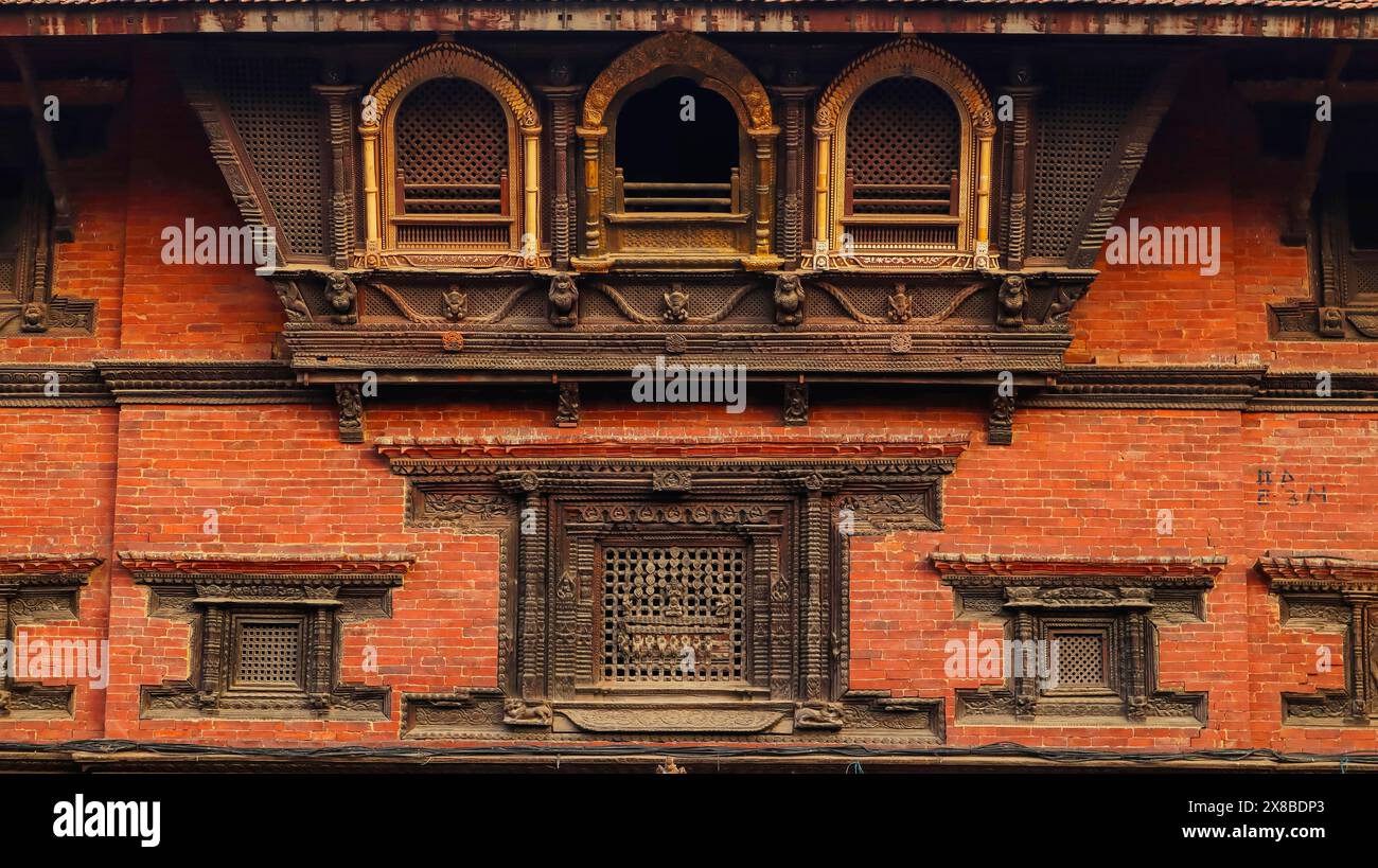 Wooden Carving Details on Mul Chowk, Patan Darbar Square, Patan ...