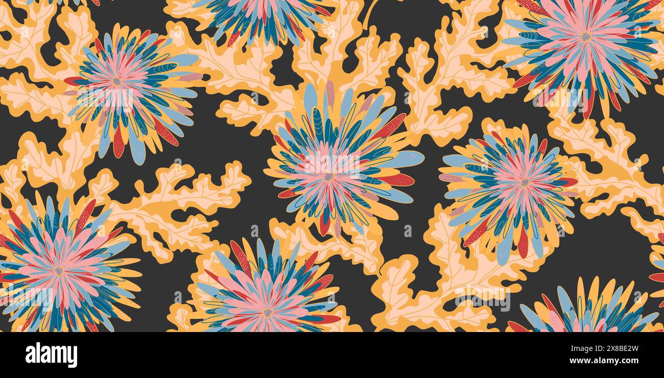 Vector seamless overlapping pattern Stock Vector Image & Art - Alamy