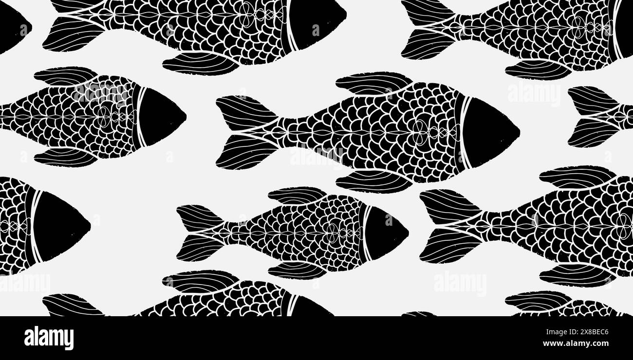Vector seamless overlapping pattern Stock Vector Image & Art - Alamy
