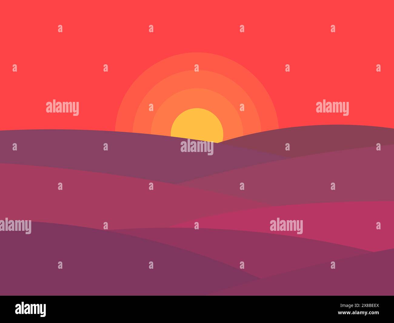 Orient hills Stock Vector Images - Alamy