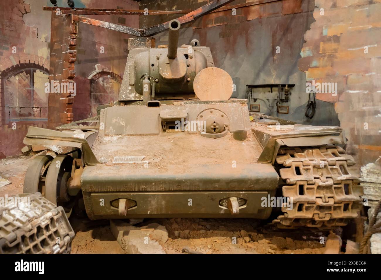 KV-1 Tank at Museum of Armored Vehicles in Saumur, France Stock Photo ...