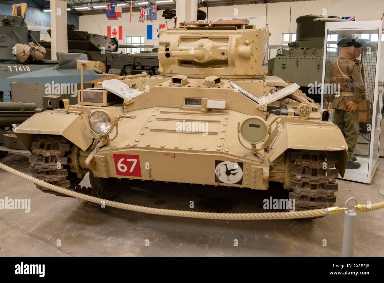 Valentine Tank at Museum of Armored Vehicles in Saumur, France Stock ...