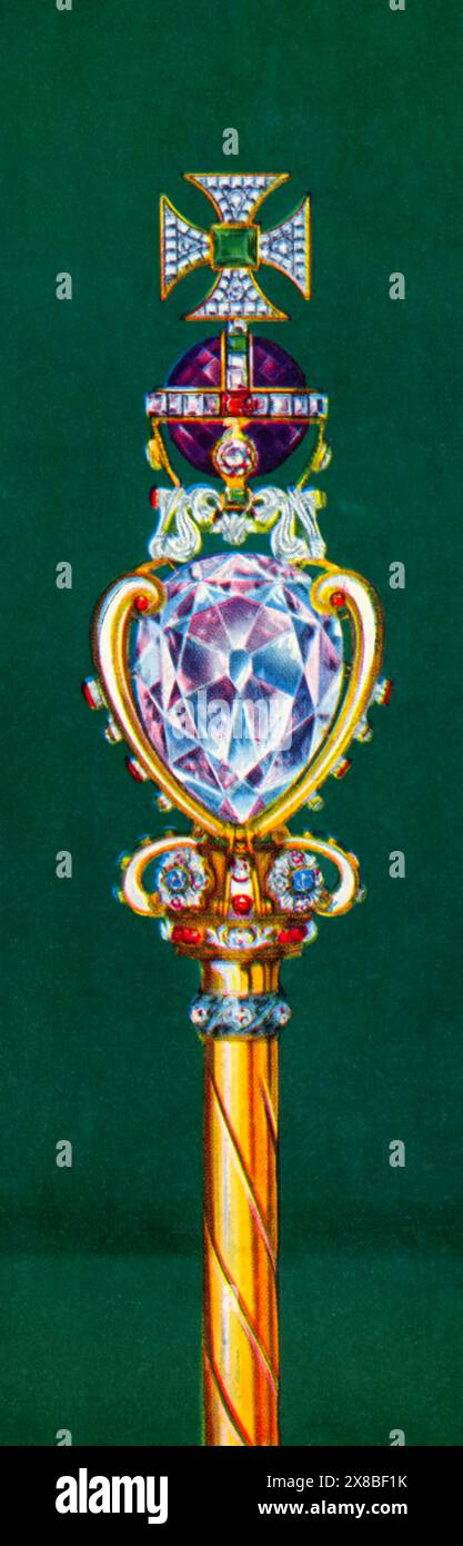 The Sovereign's Sceptre with Cross, 1953. The Sovereign's Sceptre with ...