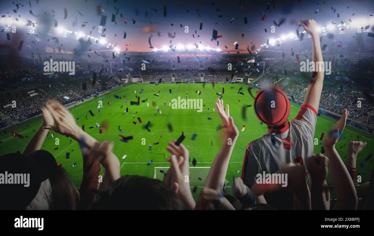 Professional sport stadium crowd confetti hi-res stock photography and ...