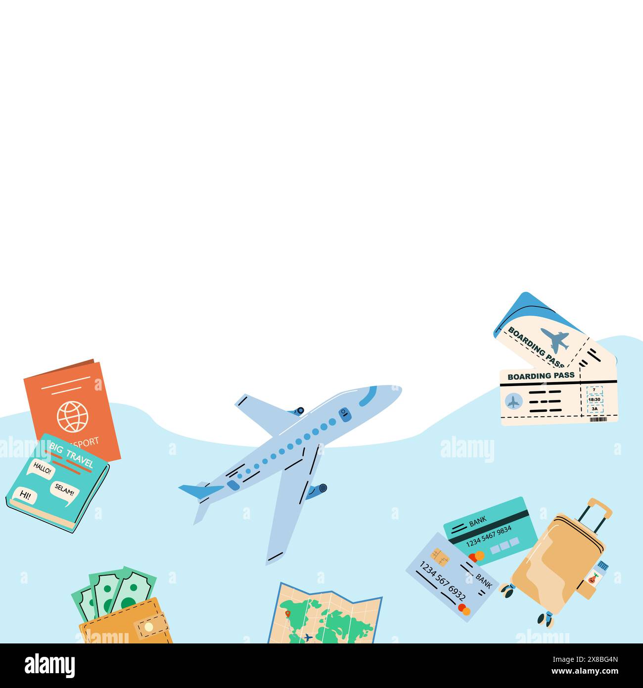 Hotel plane Stock Vector Images - Alamy