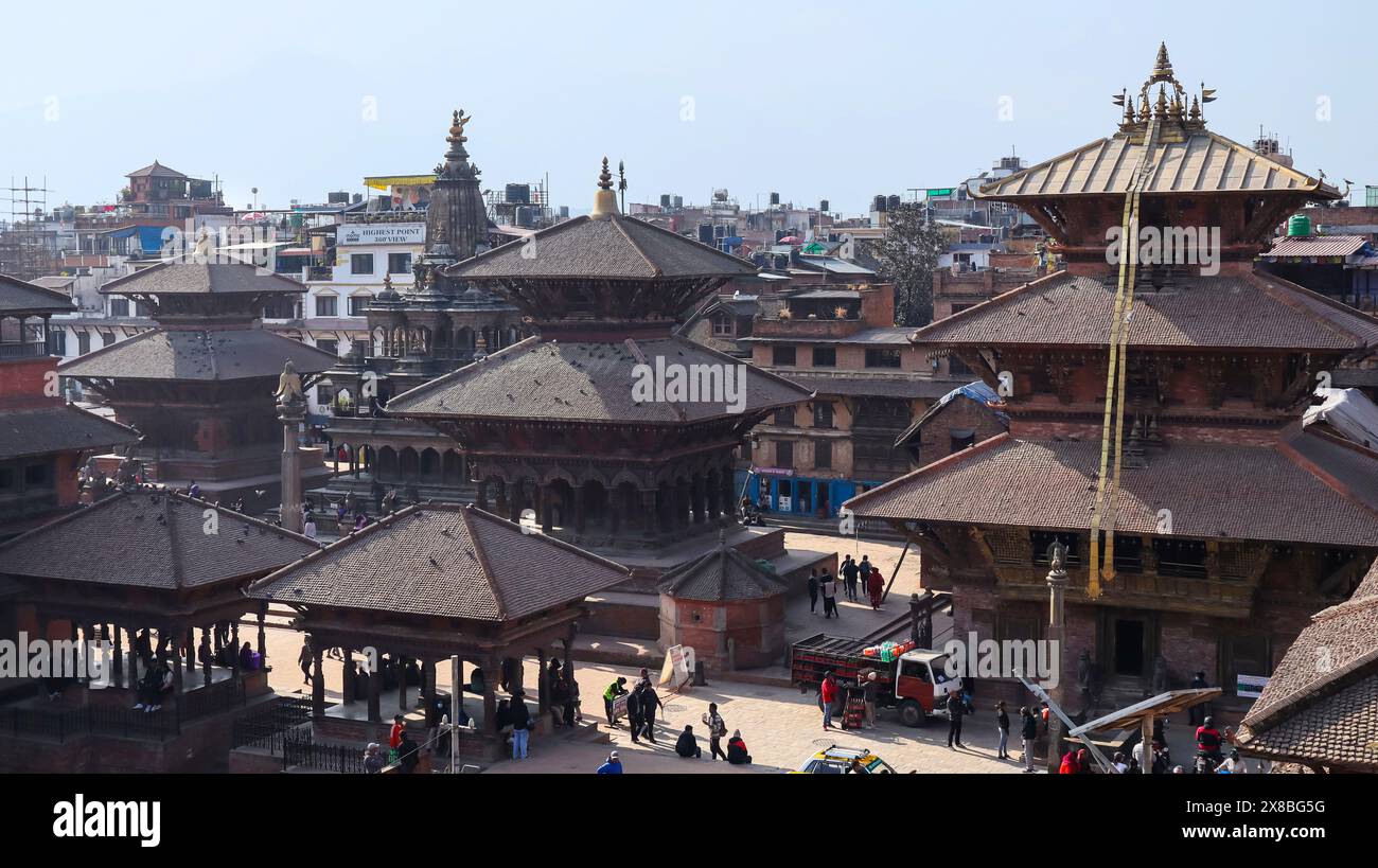 NEPAL, KATHMANDU, PATAN, December 2023, Tourist at Patan Darbar Square ...