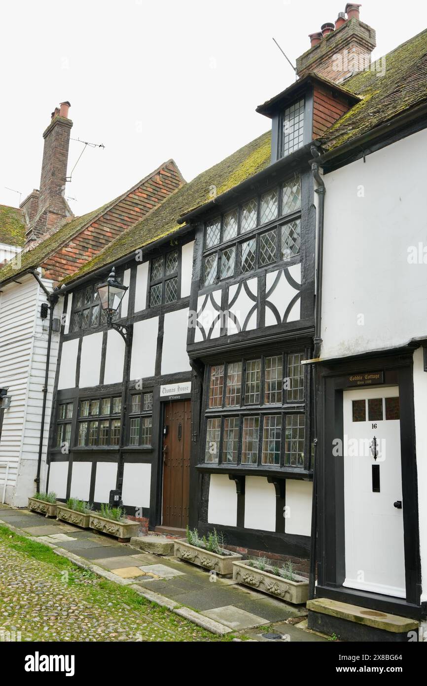 Buildings on the steeply cobbled West St, including the 14th Thomas ...