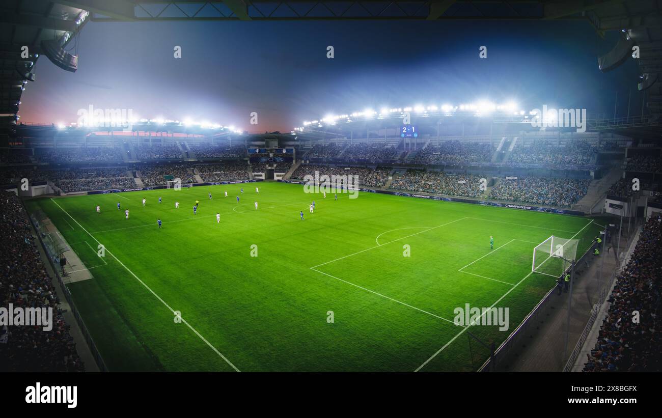 Football stadium crowd wide angle hi-res stock photography and images ...