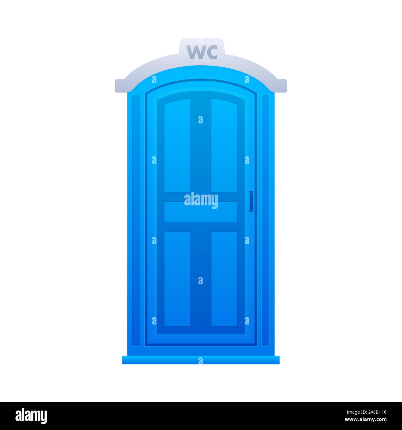 Public bio toilet. Mobile portable plastic toilet used in public places ...