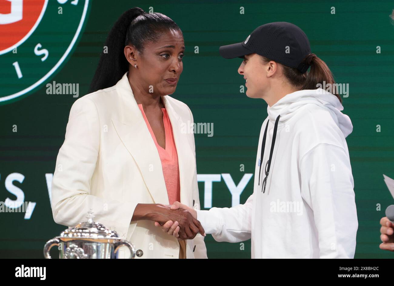 Paris, France. 23rd May, 2024. Marie-Jose Perec and 2023 French Open ...