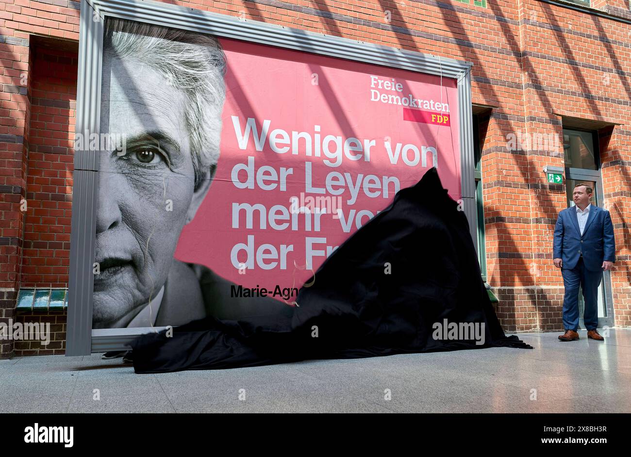 FDP Europawahlkampf-Endspurt EUR, Deutschland, Berlin, 24.05.2024 ...