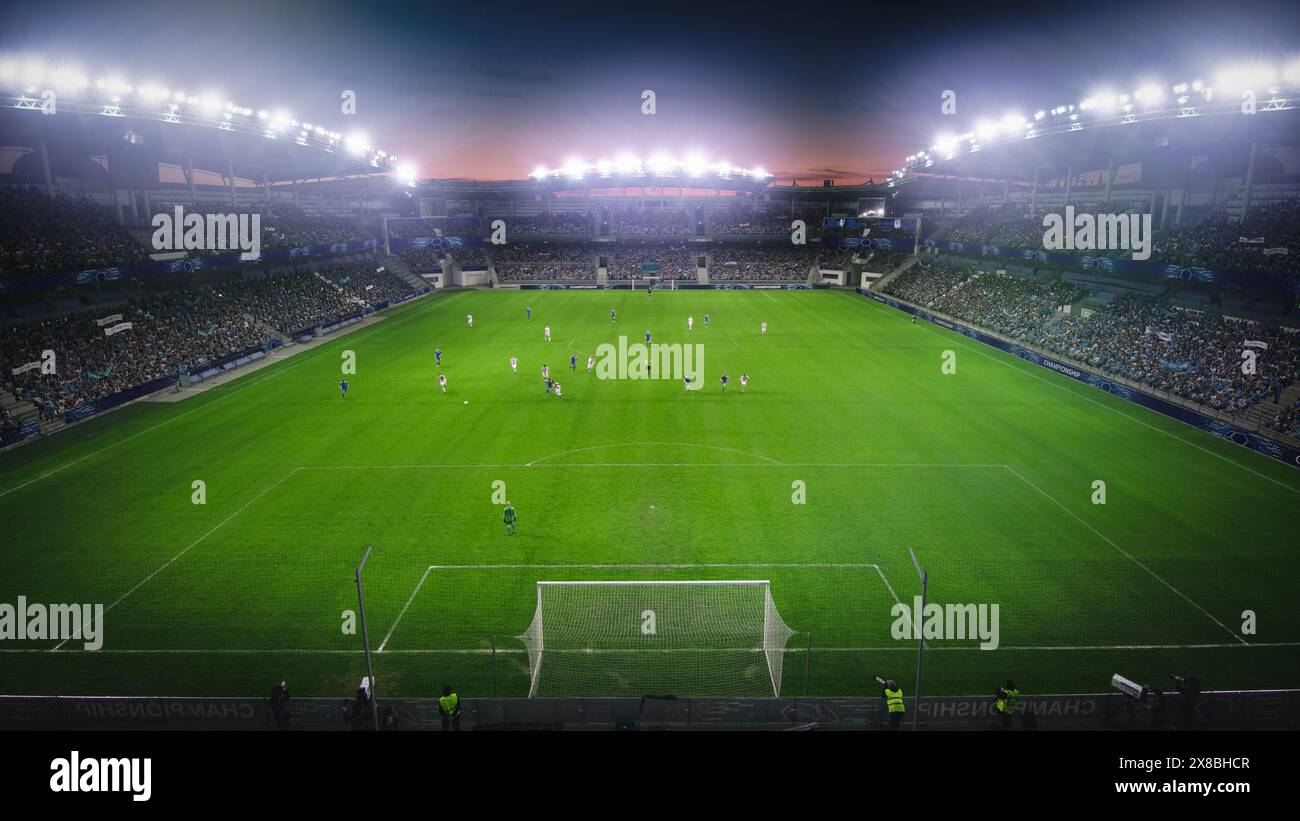 Elevated shot behind gates stadium hi-res stock photography and images ...