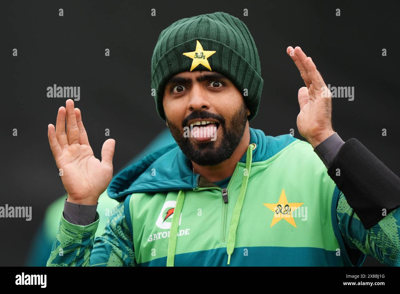 Pakistan's Babar Azam during a nets session at Edgbaston, Birmingham ...