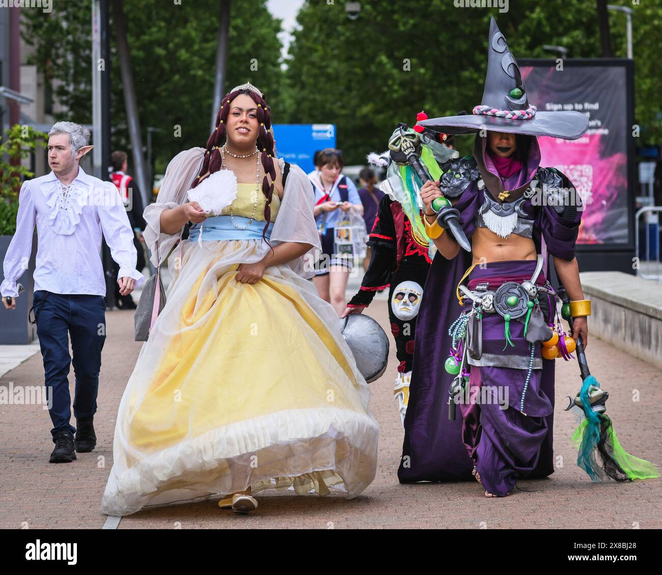 London, UK. 24th May, 2024. Participants walk and pose in their ...