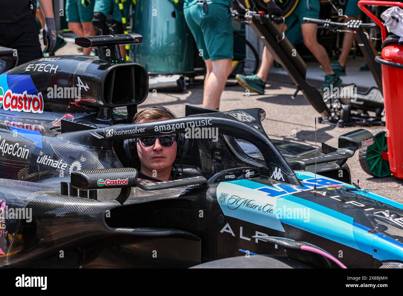 Alpine F1 Team A524, mechanical detail, halo during the Formula 1 Grand ...