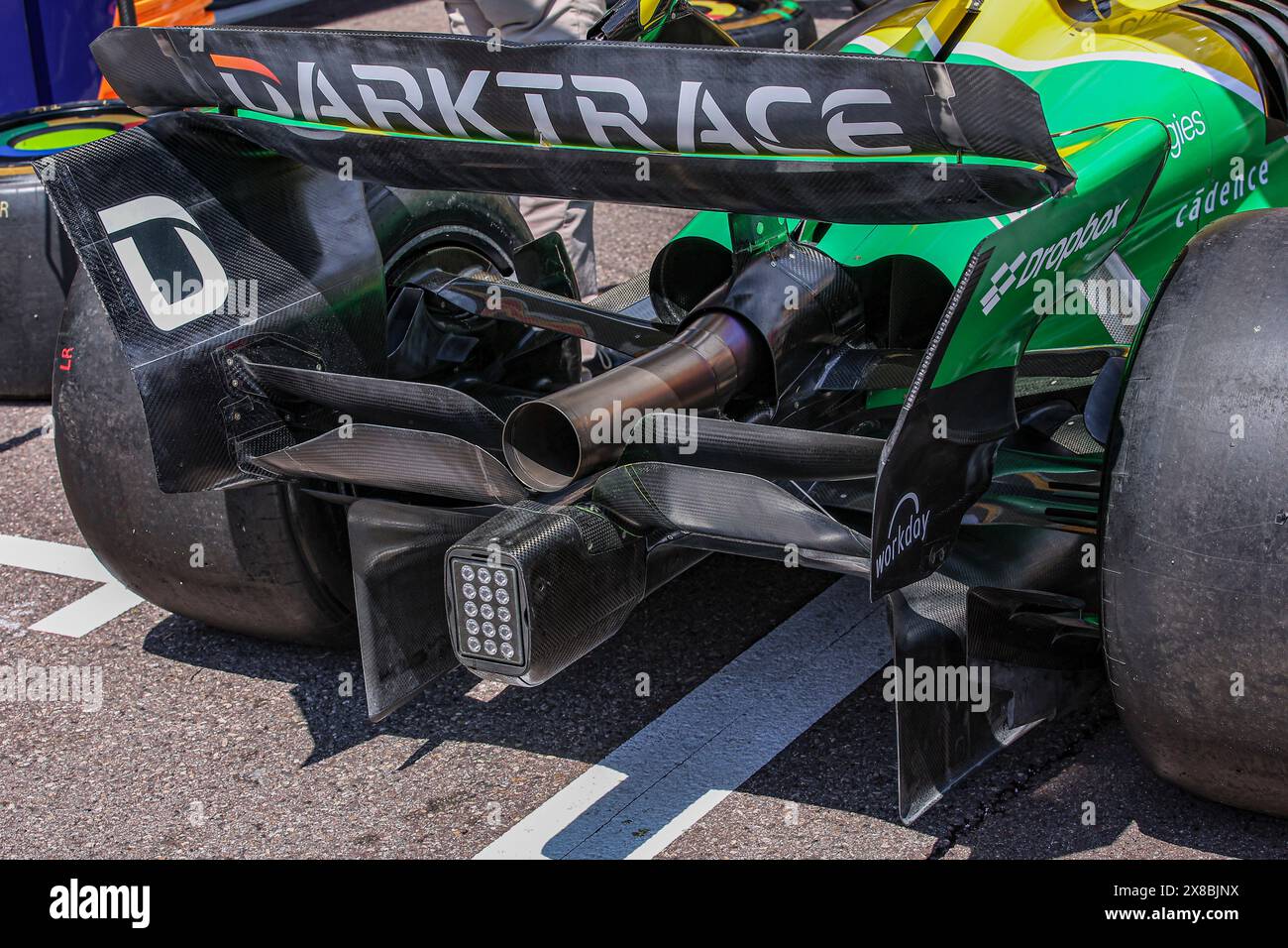 McLaren F1 Team MCL38, mechanical detail, rear wing and lower beam ...