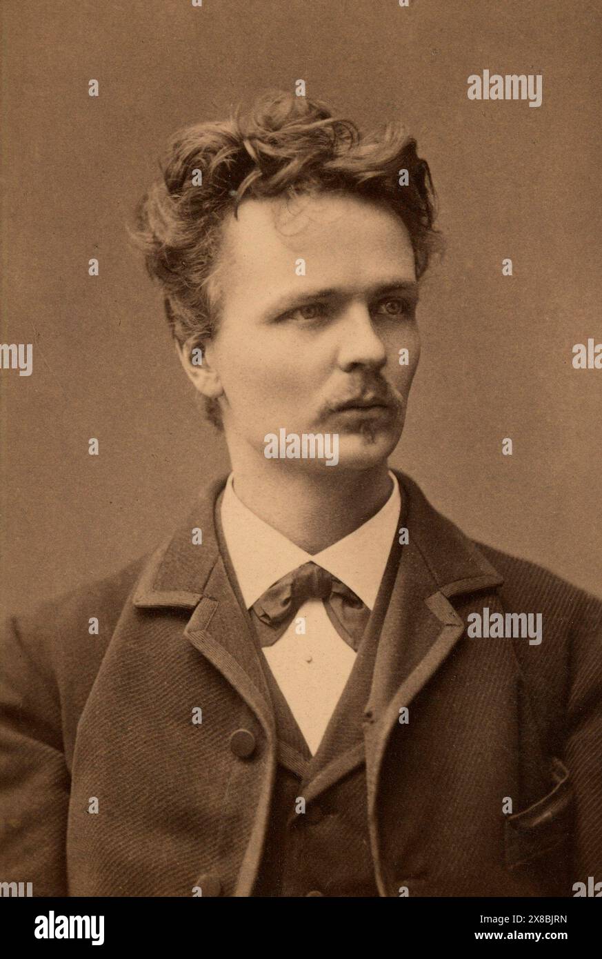August Strindberg 1882 - photo by Robert Roesler Stock Photo - Alamy