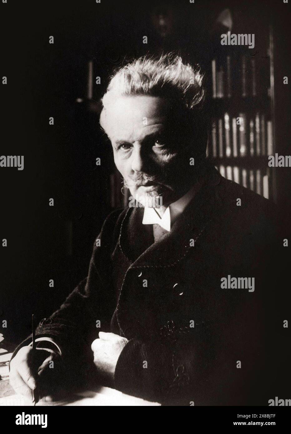 Portrait of August Strindberg, 1911 Stock Photo - Alamy