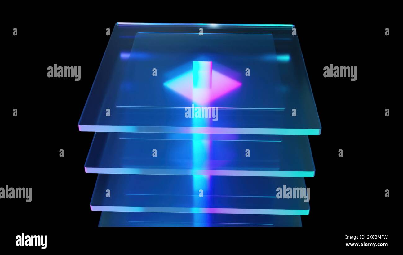 Digital squares loop hi-res stock photography and images - Alamy