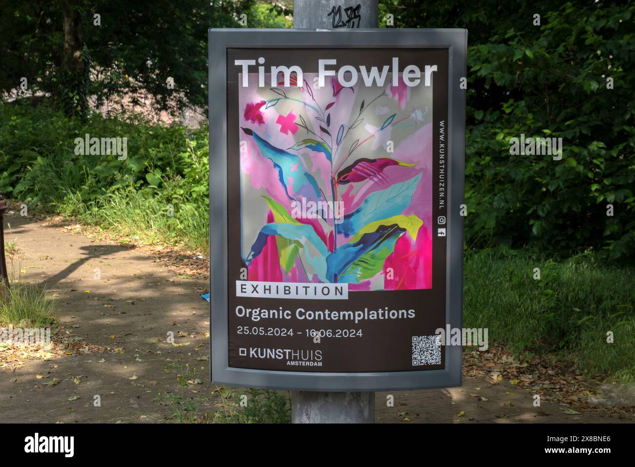 Billboard Tim Fowler Exhibition At Amsterdam The Netherlands 21-5-2024 ...