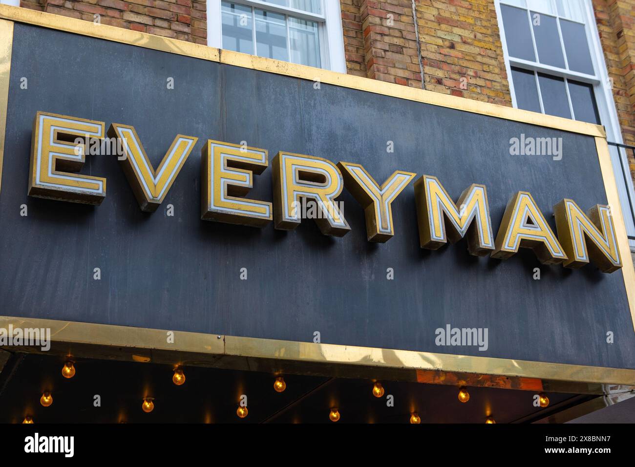 London, UK - March 18th 2024: The logo on the exterior of the Everyman ...