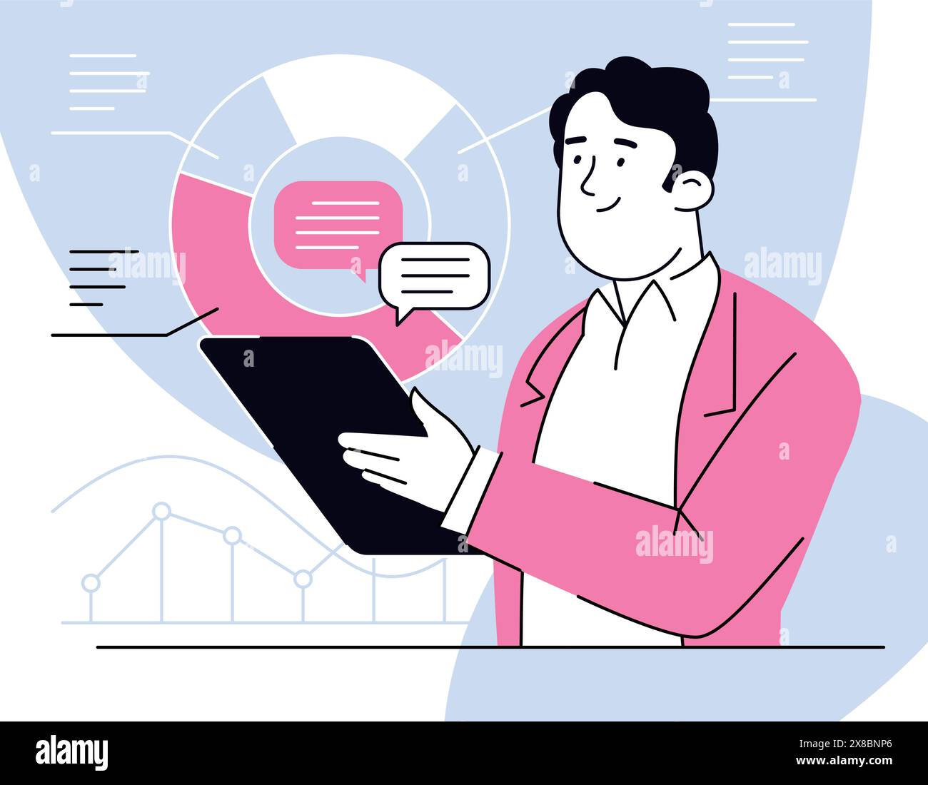 Project presentation isolated cartoon Stock Vector Images - Alamy