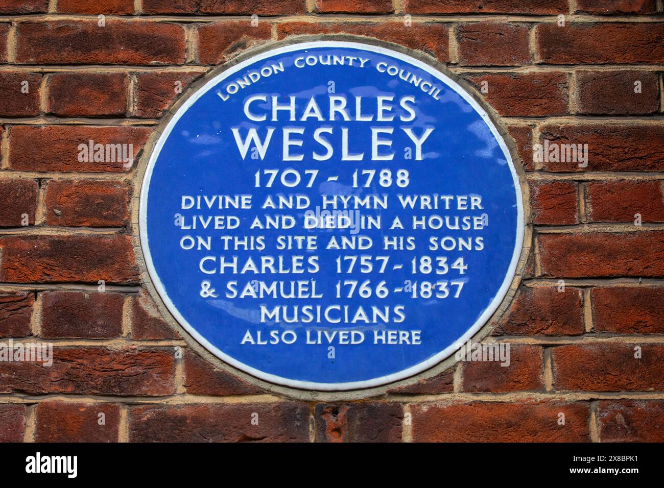 London, UK - March 18th 2024: A blue plaque on Wheatley Street in ...