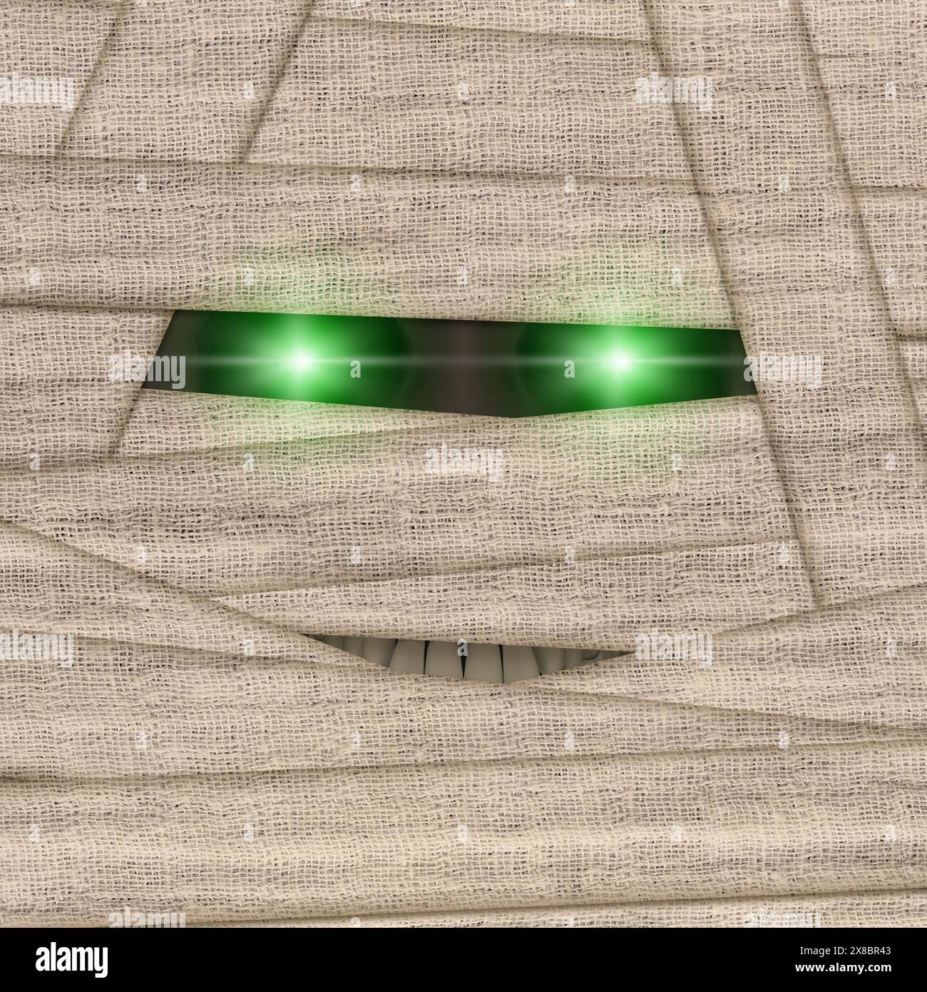 Funny mummy design. Halloween illustration Stock Photo - Alamy