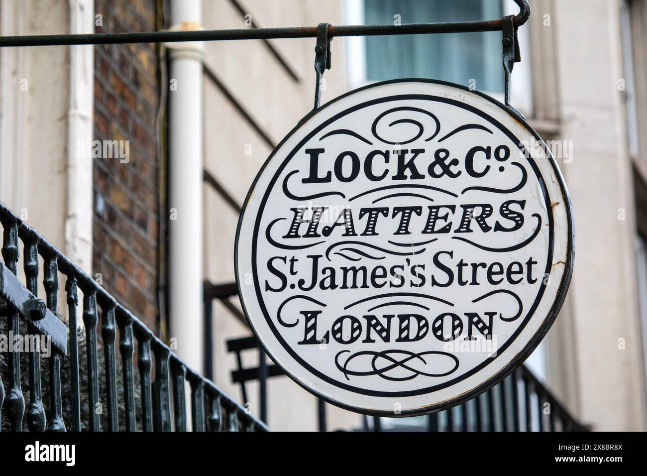 London, UK - March 18th 2024: A sign on the exterior of the traditional ...