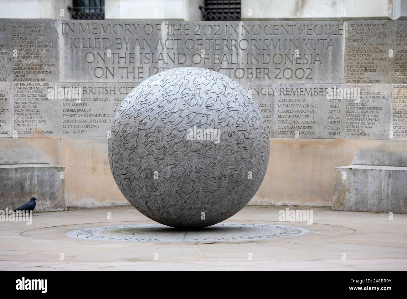 London, UK - March 18th 2024: The poignant Bali Bombings Memorial at ...