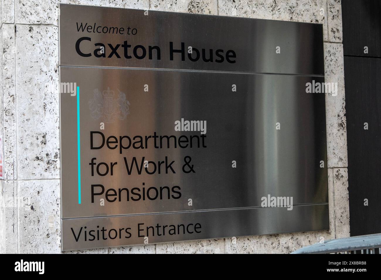 London, UK - March 18th 2024: Sign at the entrance to Caxton House ...
