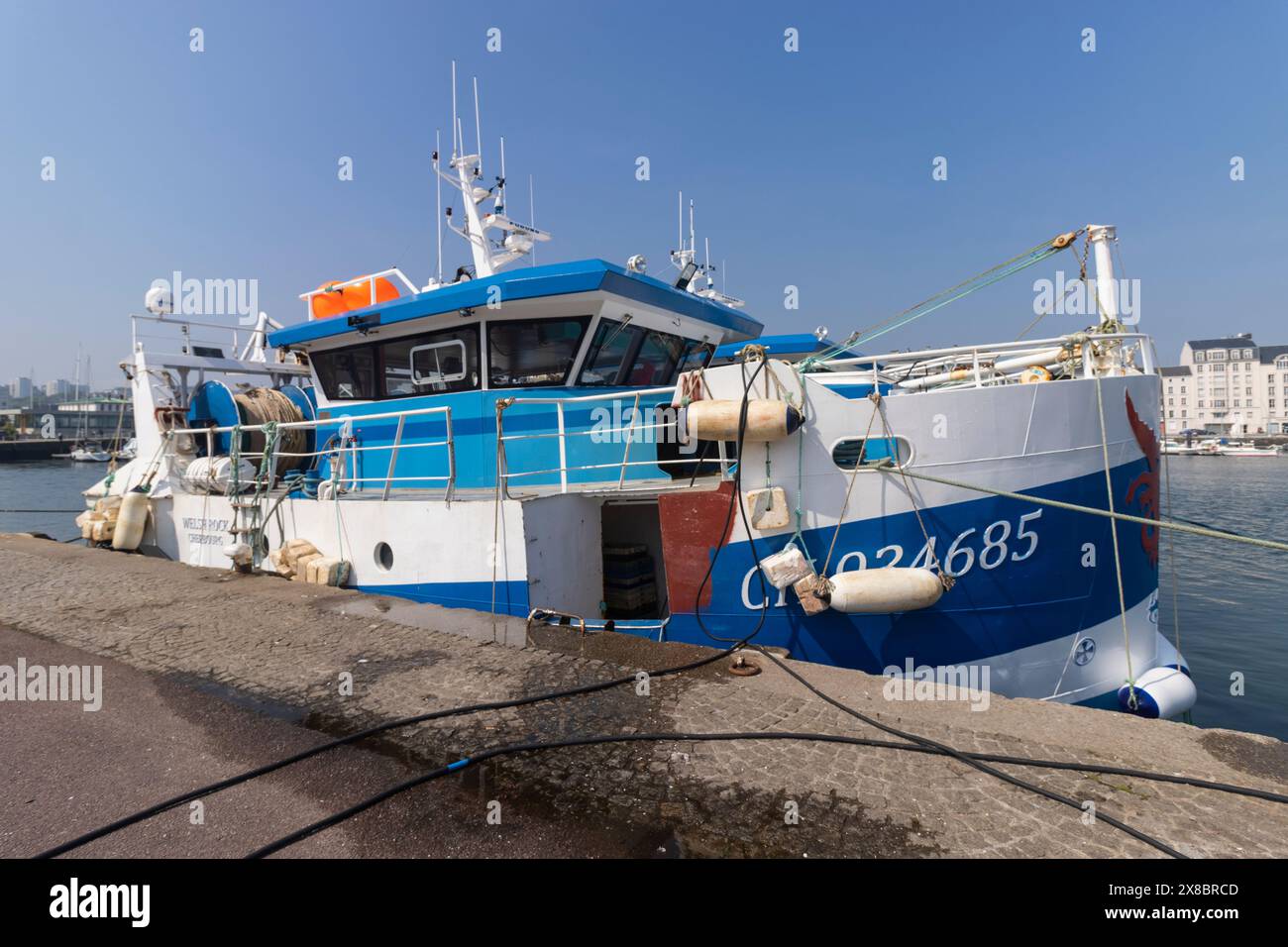 Welsh Rock trawler, fishing boat, Cherbourg en Cotentin, Manche, France ...