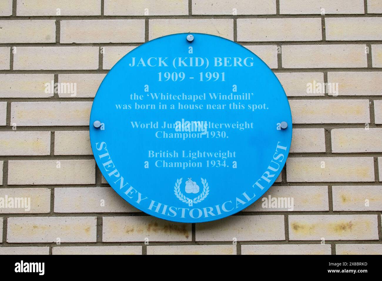 London, UK - April 3rd 2024: A blue plaque on Cable Street in East ...