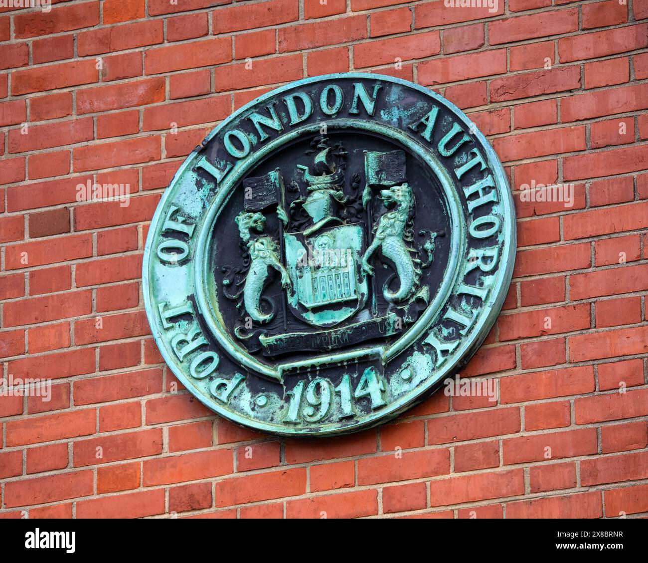 London, UK - April 3rd 2024: Close-up of a vintage Port of London ...